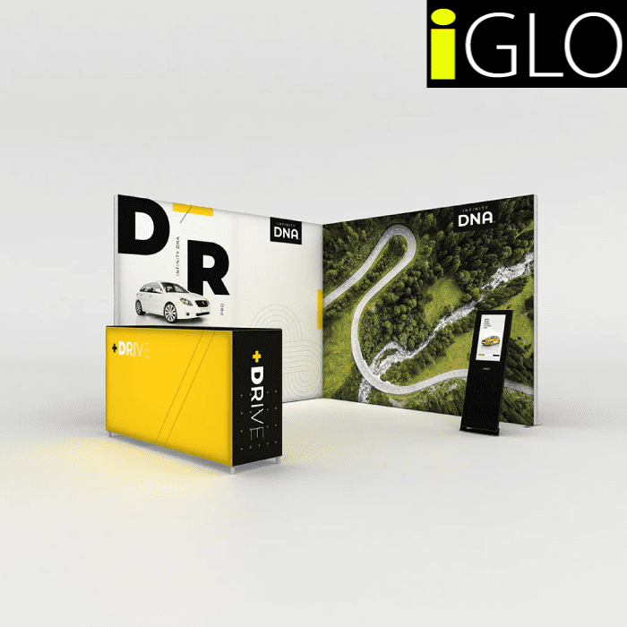 iGLO Illuminated Exhibition Stand 3 For Varying Spaces