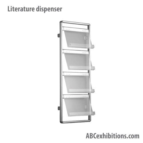 Acrylic Literature Dispenser Wall Mounted Brochure A4 Portrait