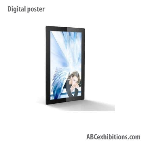 Digital poster sign and wall mounting USB advertising screens for shop ...