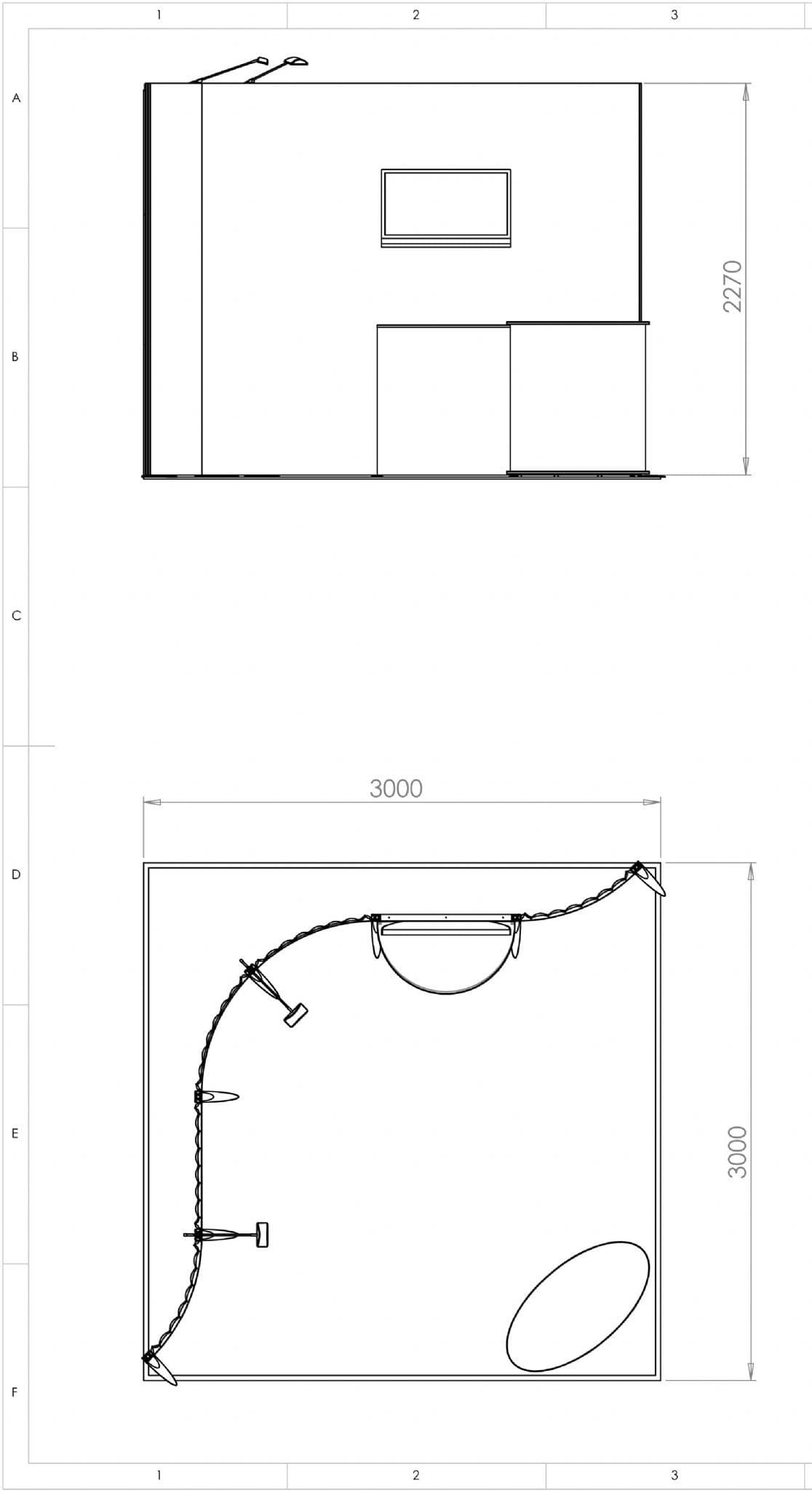 WAVE EAZY POPUP EXHIBITION BANNER STAND DISPLAY SYSTEM CURVE