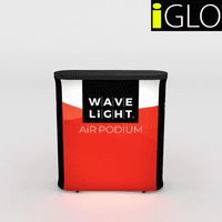 Wavelight Air Podium Illuminated Event And Exhibition Counter