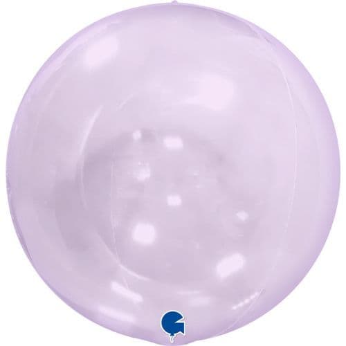 15" Lilac Transparent 4D Globe Balloon