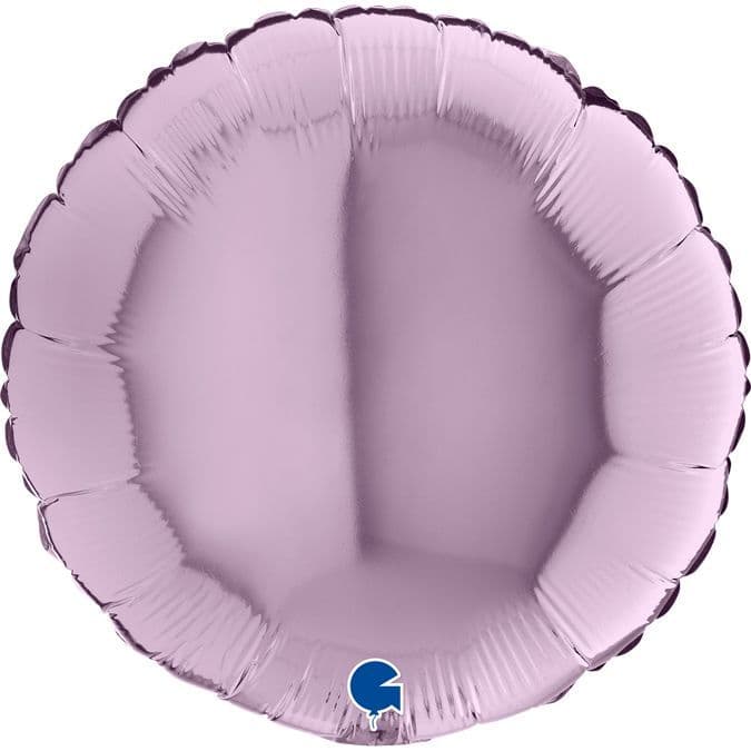 18" Standard Lilac Circle Foil Balloon
