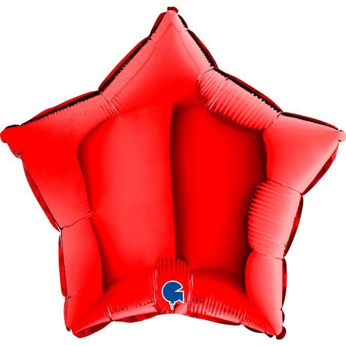 18" Standard Red Star Foil Balloon