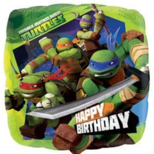 18" Teenage Mutant Ninja Turtles Happy Birthday Standard Foil Balloon