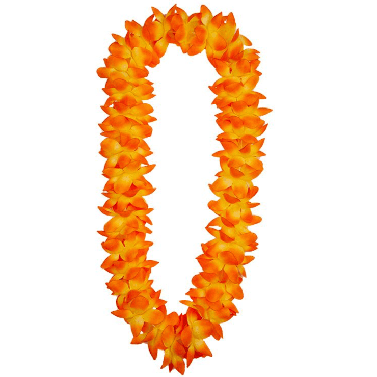 2-Tone Orange Orchid Lei