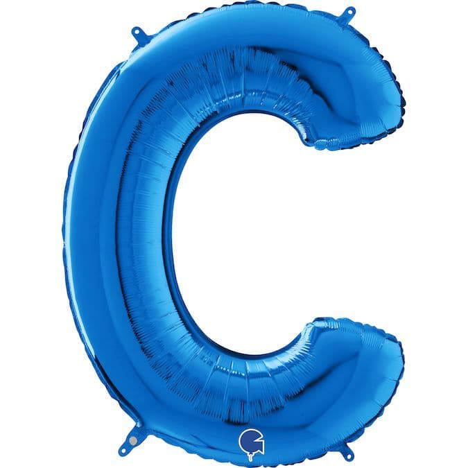 26" Standard Blue Letter C Foil Balloon