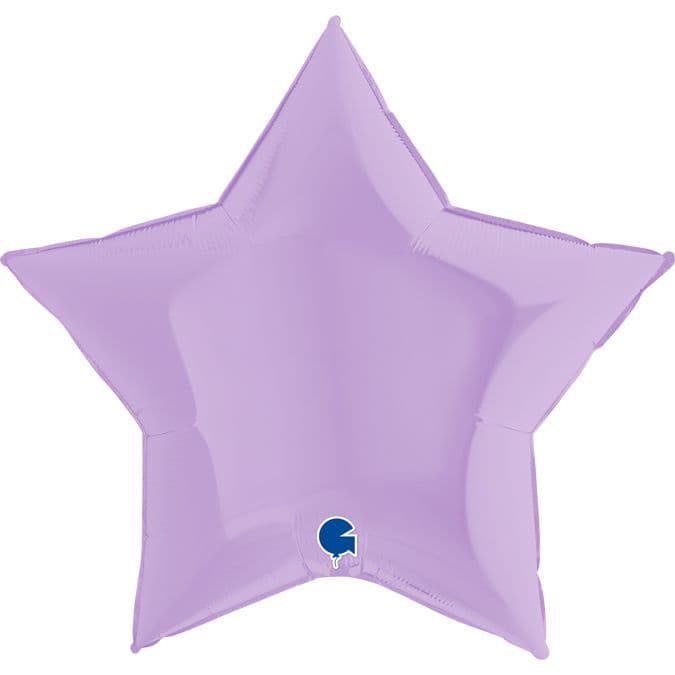 36" Matte Lilac Star Foil Balloon