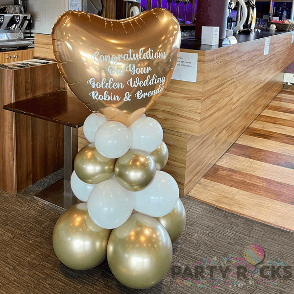 Anniversary Jumbo Heart Balloon Stack