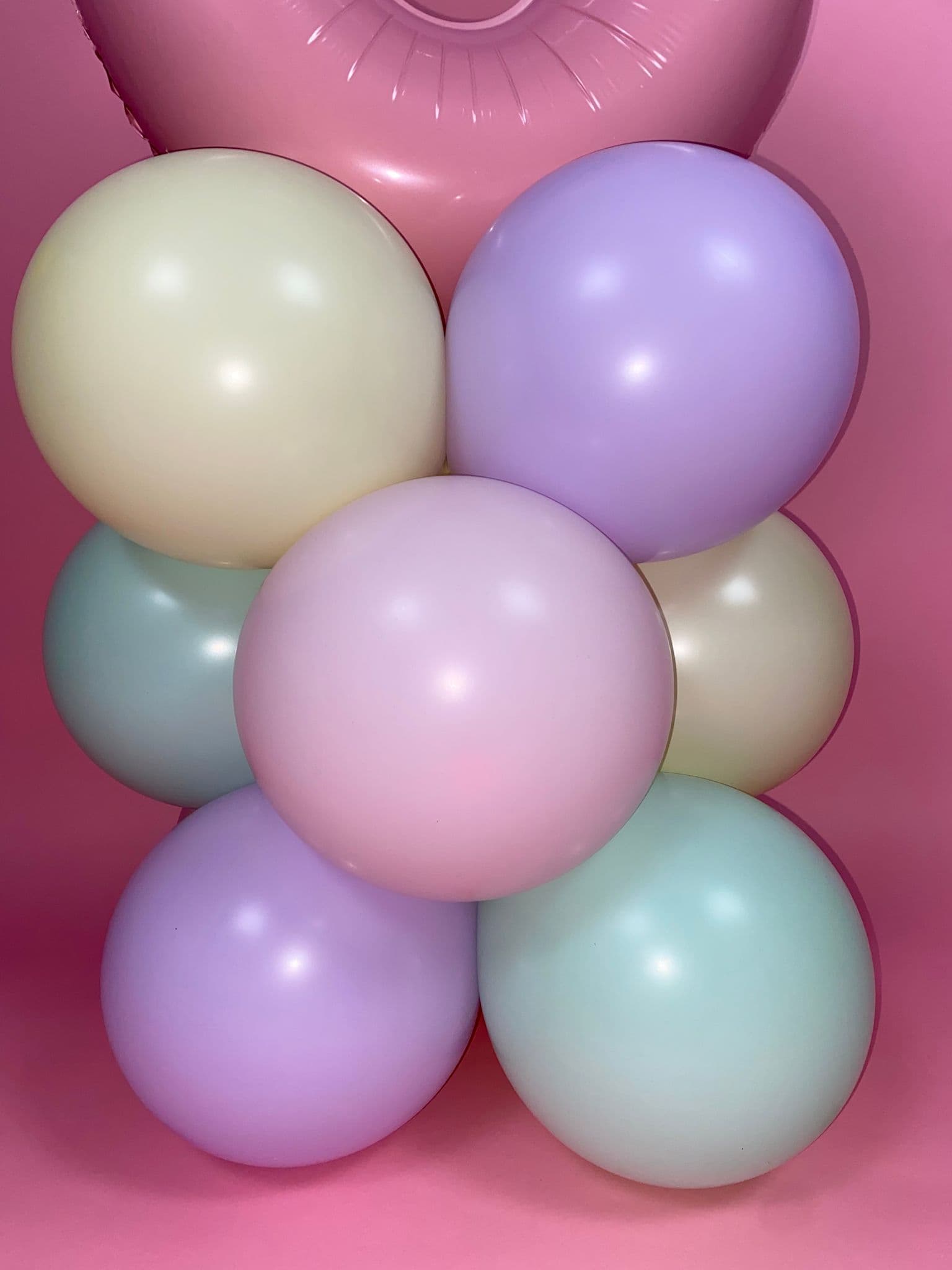 Birthday Pastel Number Balloon Stack