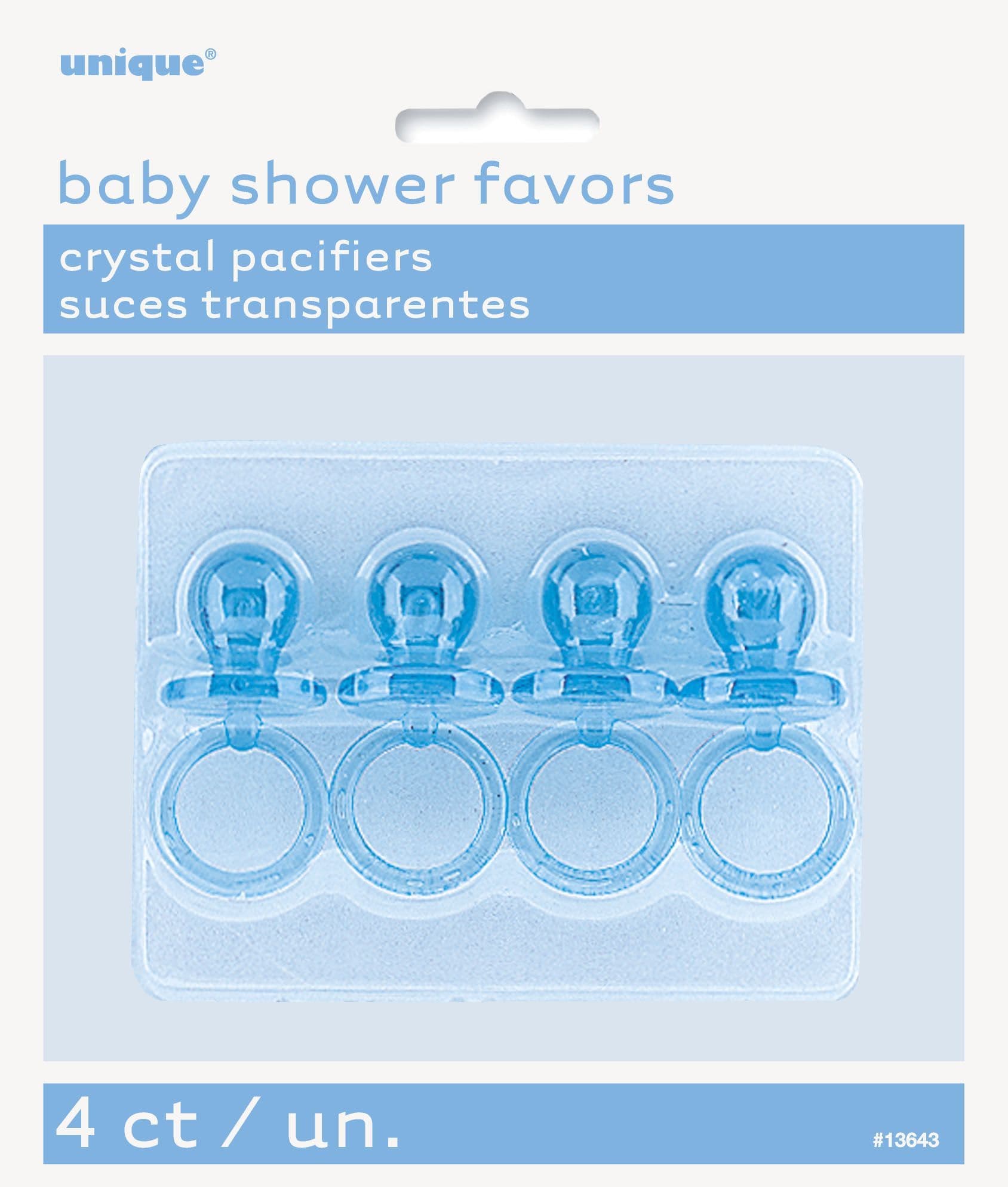 Blue Pacifiers Baby Shower Favours
