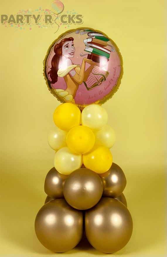 Disney Princess Belle Balloon Column