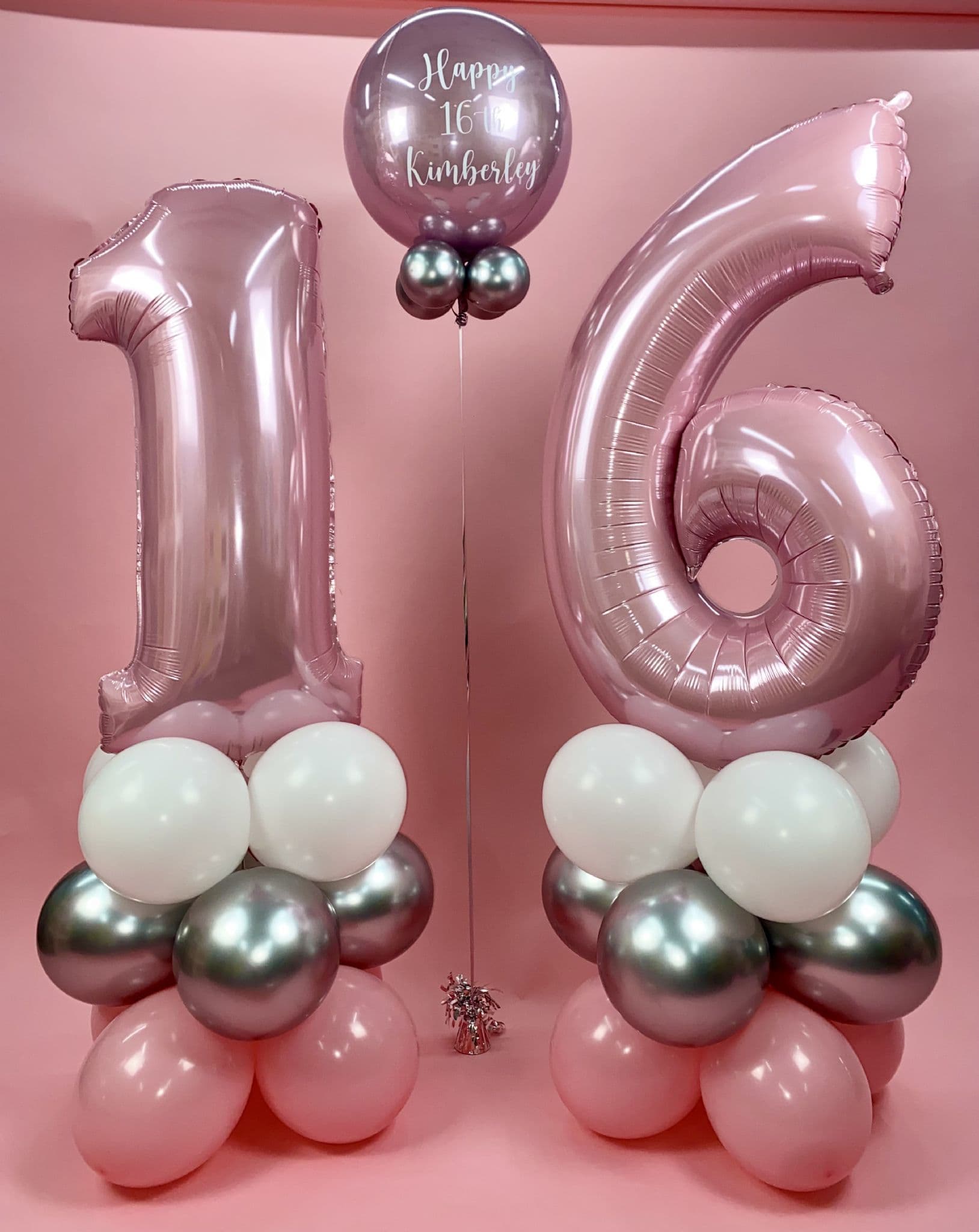 Double-Digit Balloon Stacks and Balloon Boxes Birthday Package