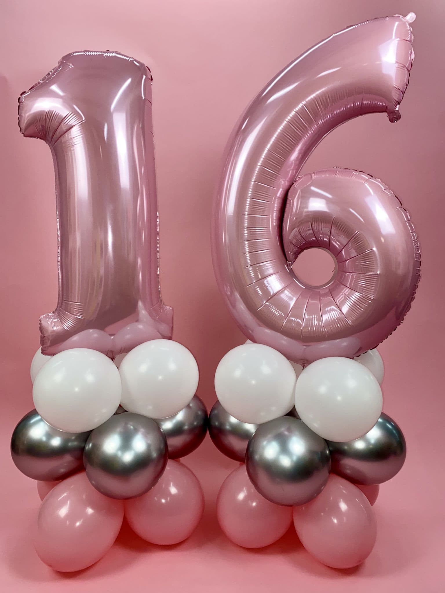 Double-Digit Balloon Stacks and Balloon Boxes Birthday Package