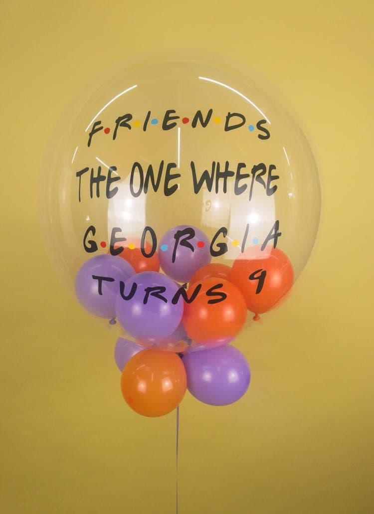 Friends Birthday Bubble Balloon