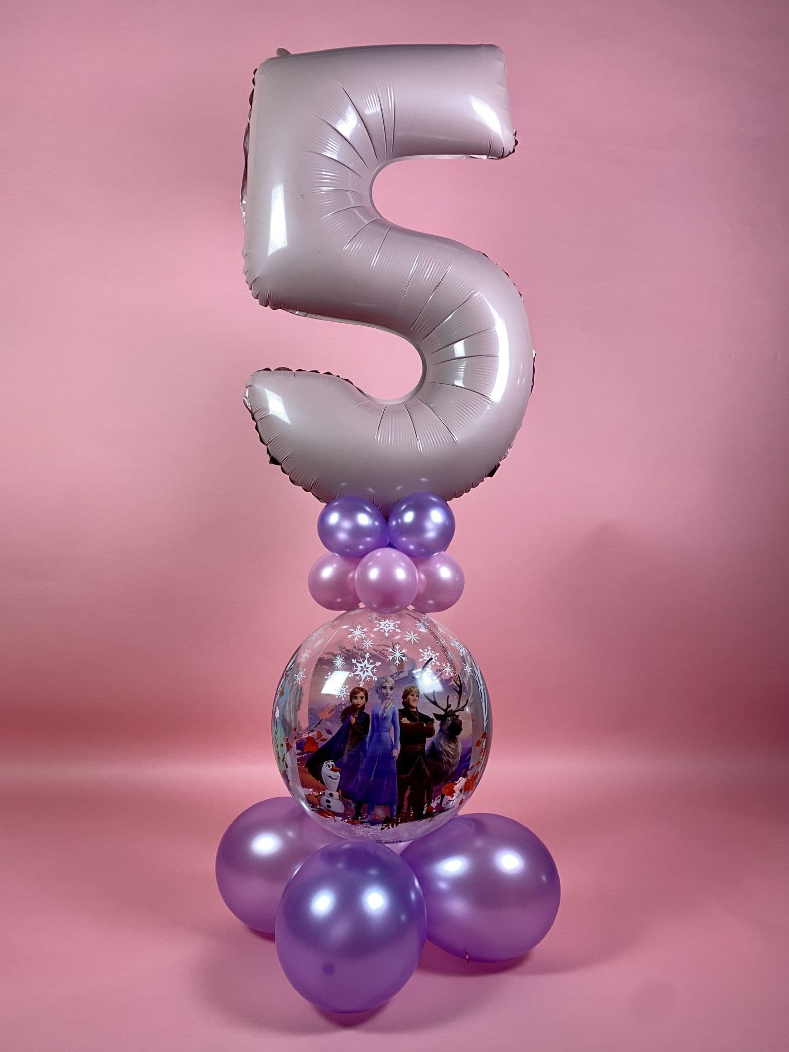 Frozen Number Balloon Stack