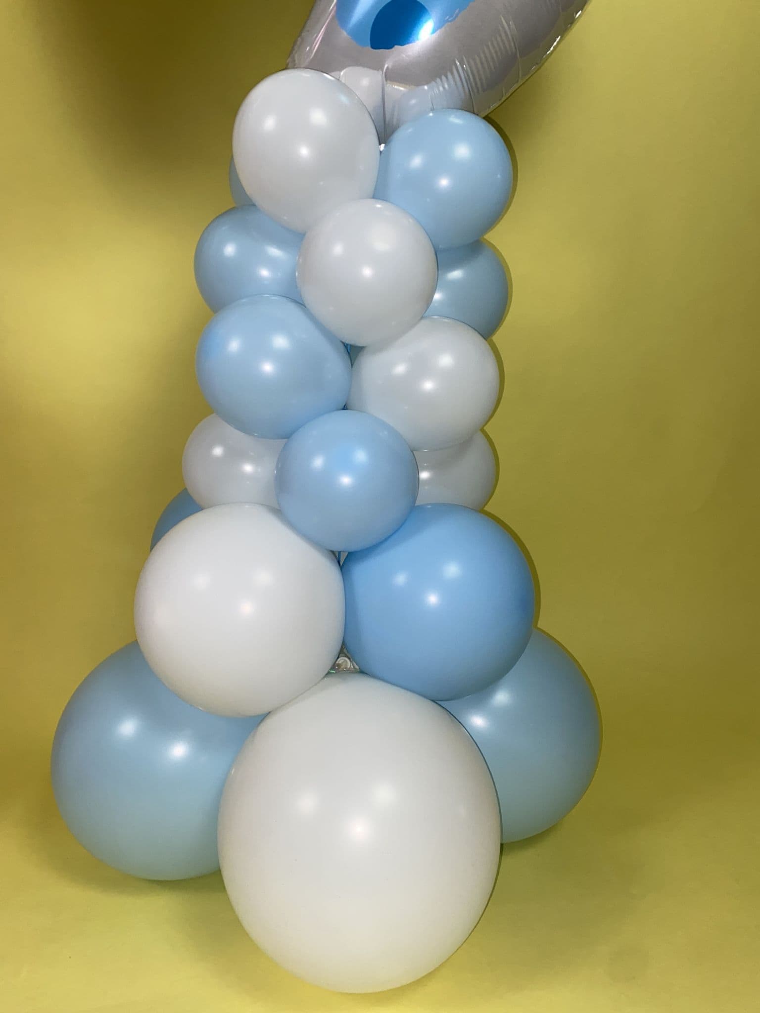 Gender Reveal Baby Footprints Balloon Stacks