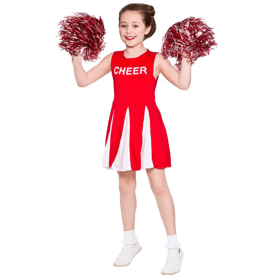 Girl s Red Cheerleader Costume