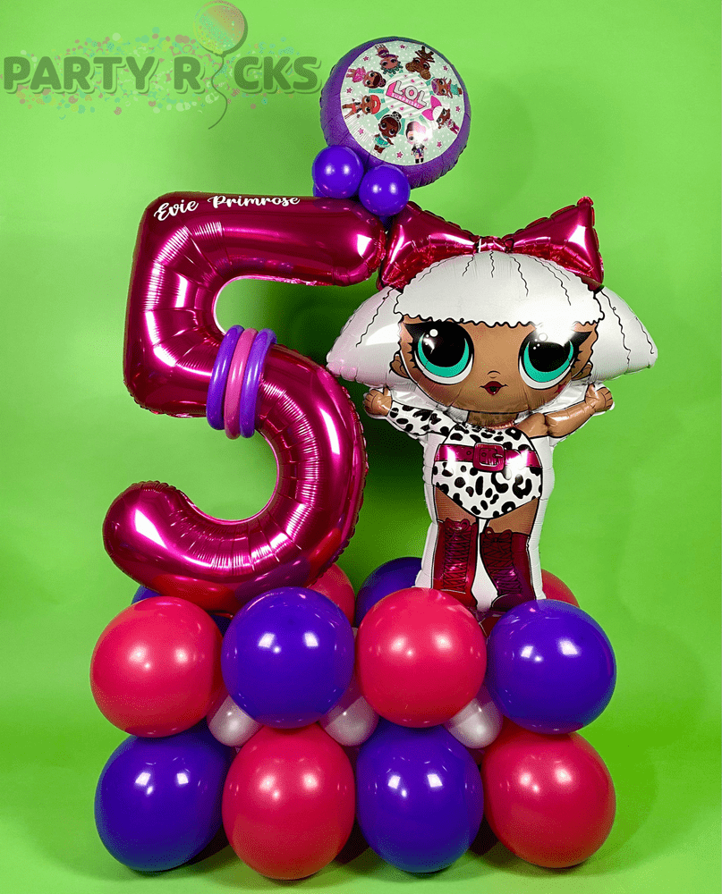 L O L Surprise Number Balloon Marquee