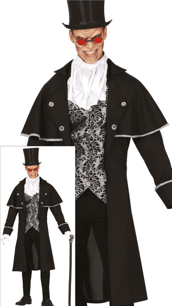 Men s Silver Vampire Costume