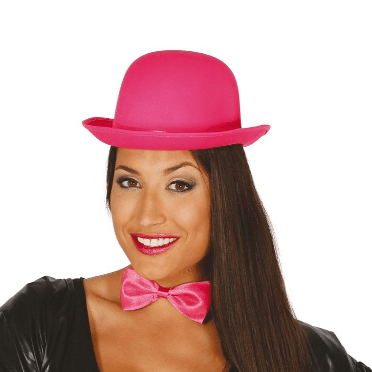 Pink Bowler Hat