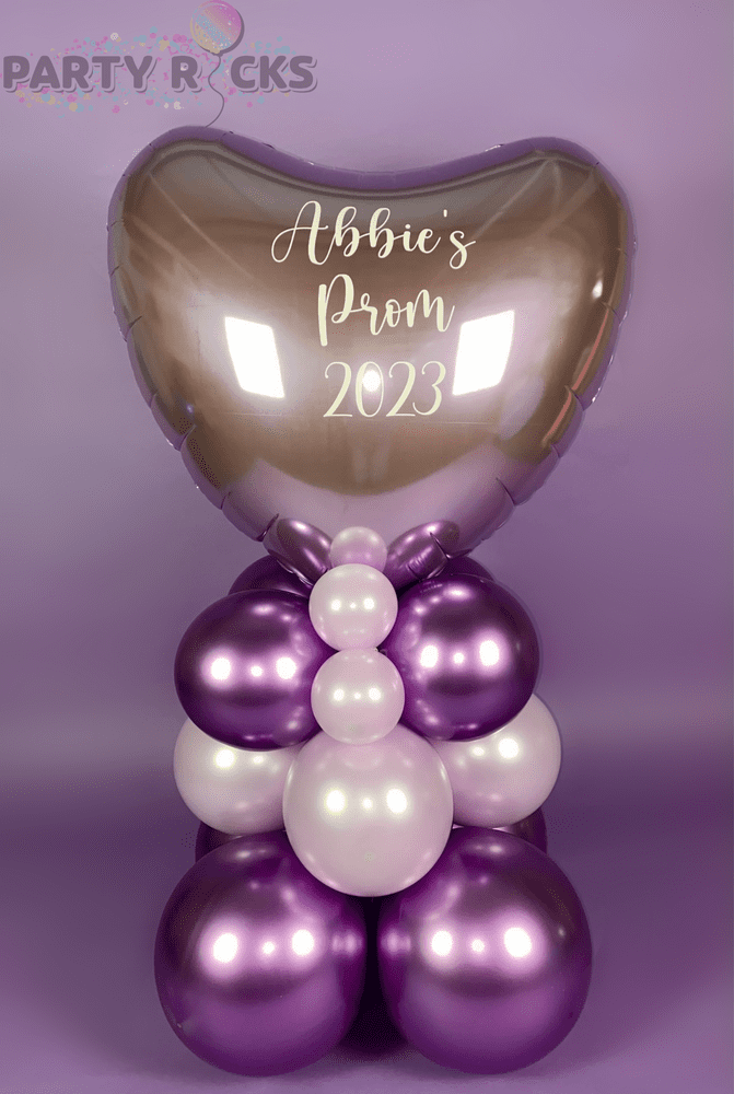 Prom Deluxe Heart Balloon Stack