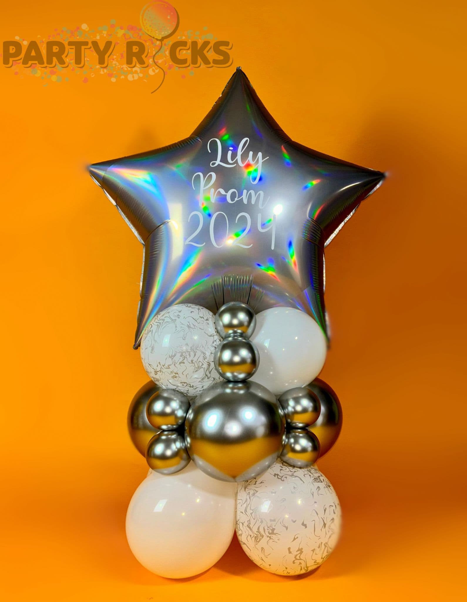 Prom Star Luxury Jumbo Balloon Stack