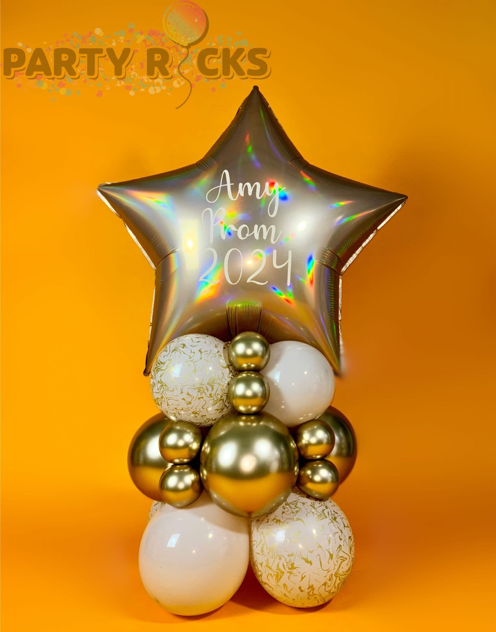 Prom Star Luxury Jumbo Balloon Stack