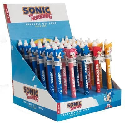 Sonic The Hedgehog Characters Erasable Ink Gel Pens