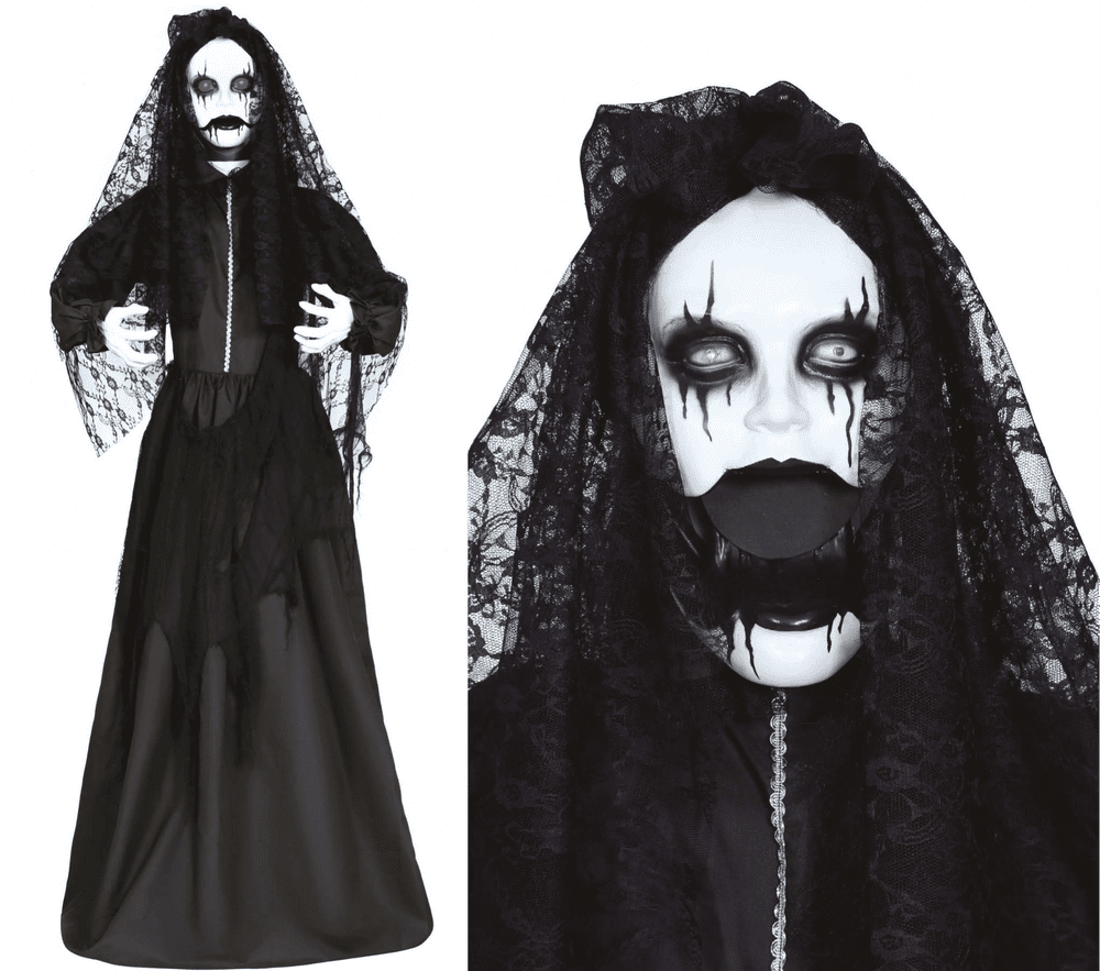 Talking House Keeper Animatronic With Light Sound And Movement