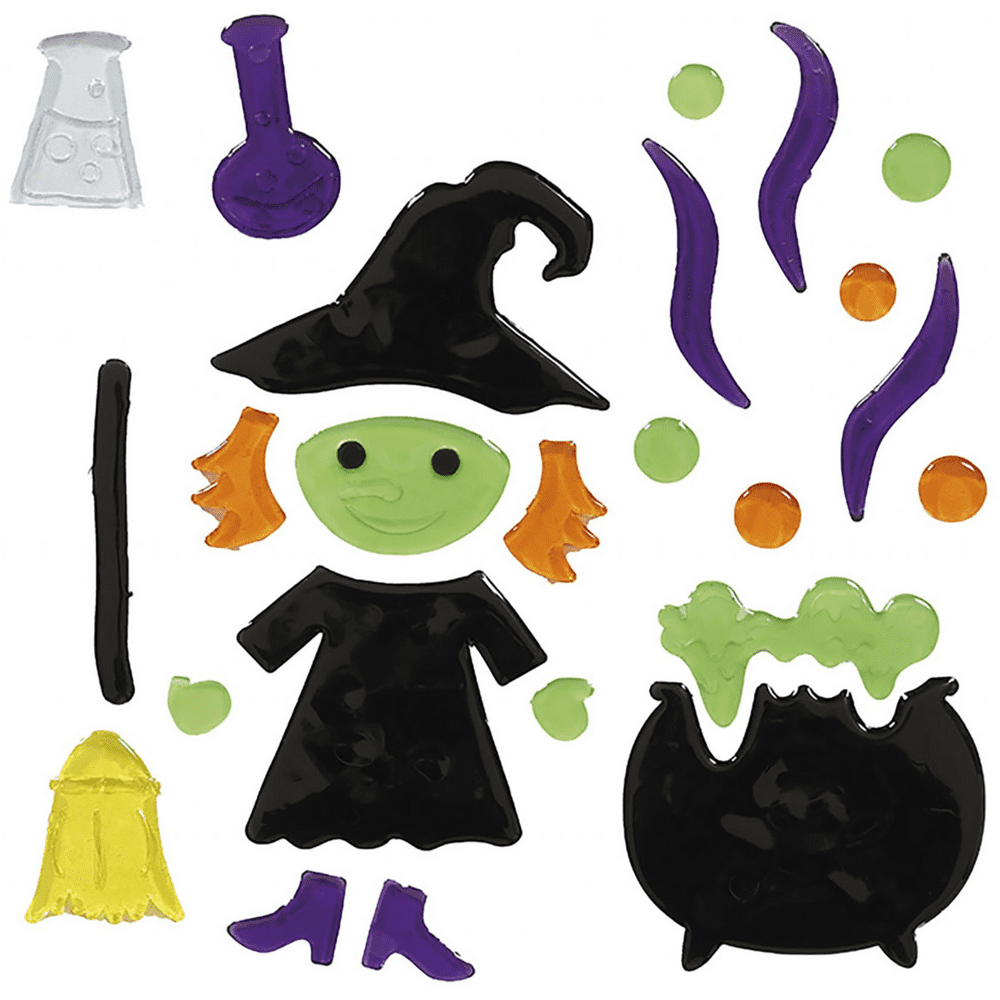 Witch Window Gel Decoration