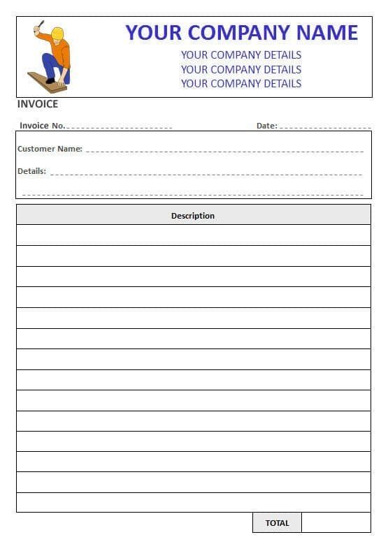 Builders NCR Invoice Pads 1 Column Lined