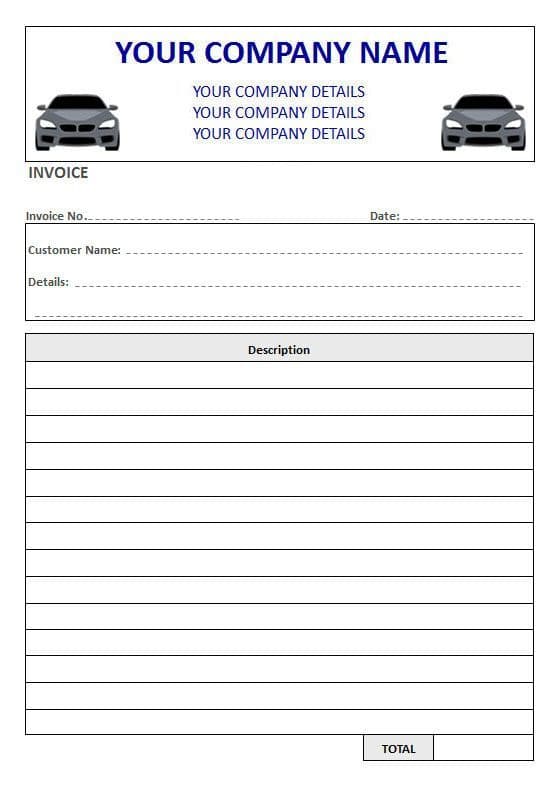 Mechanics NCR Invoice Pads & Sets Duplicate or Triplicate 1 Column Lined