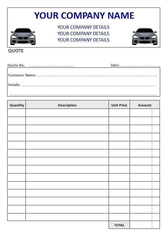 Mechanics NCR Quote Pads Duplicate or Triplicate 4 Column Lined
