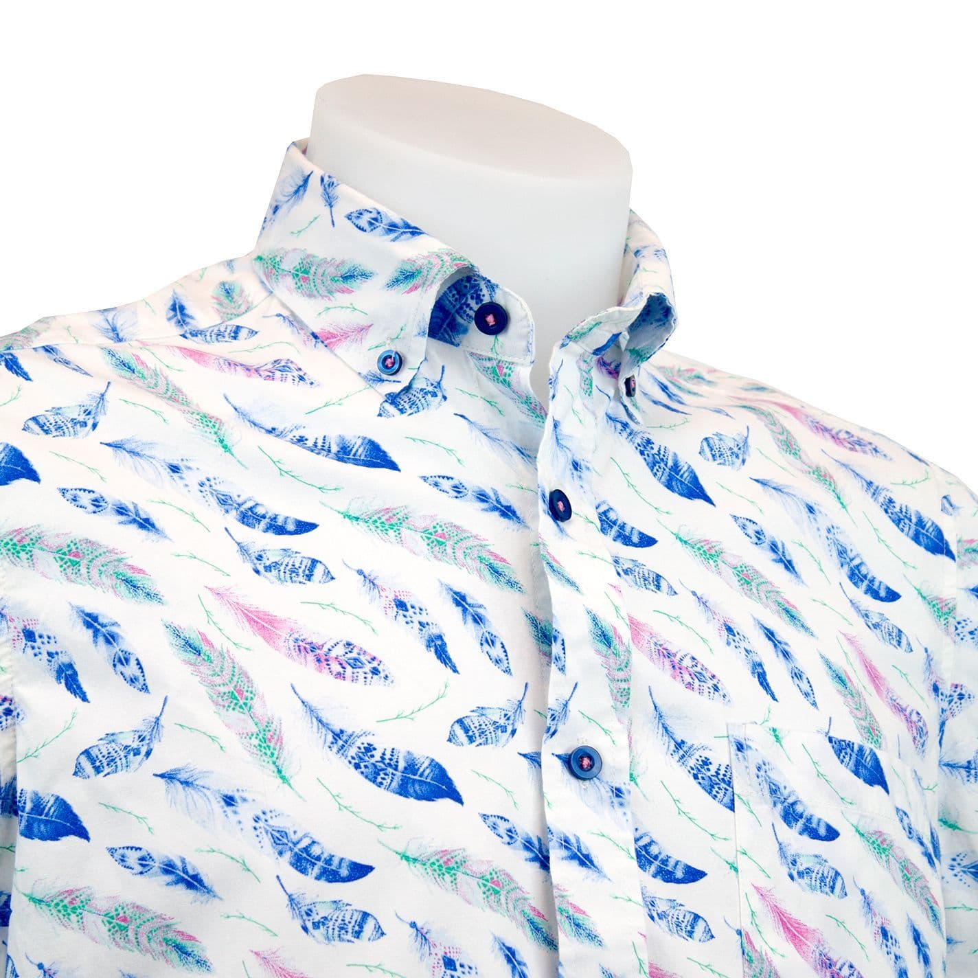 Salamander Men s Tribal Feathers Shirt