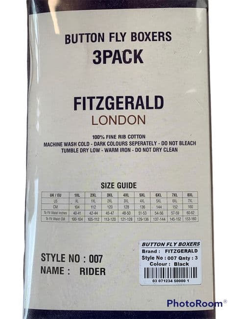 Fitzgerald 007 Three Pack Boxers