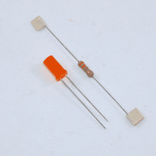 5mm Amber LED with resistor for 12V
