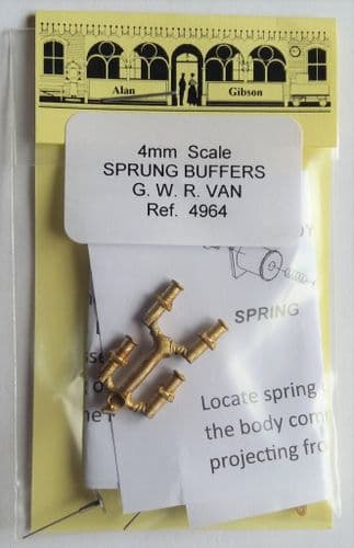 Alan Gibson 4mm Scale G W R Van Buffers Part no 4964