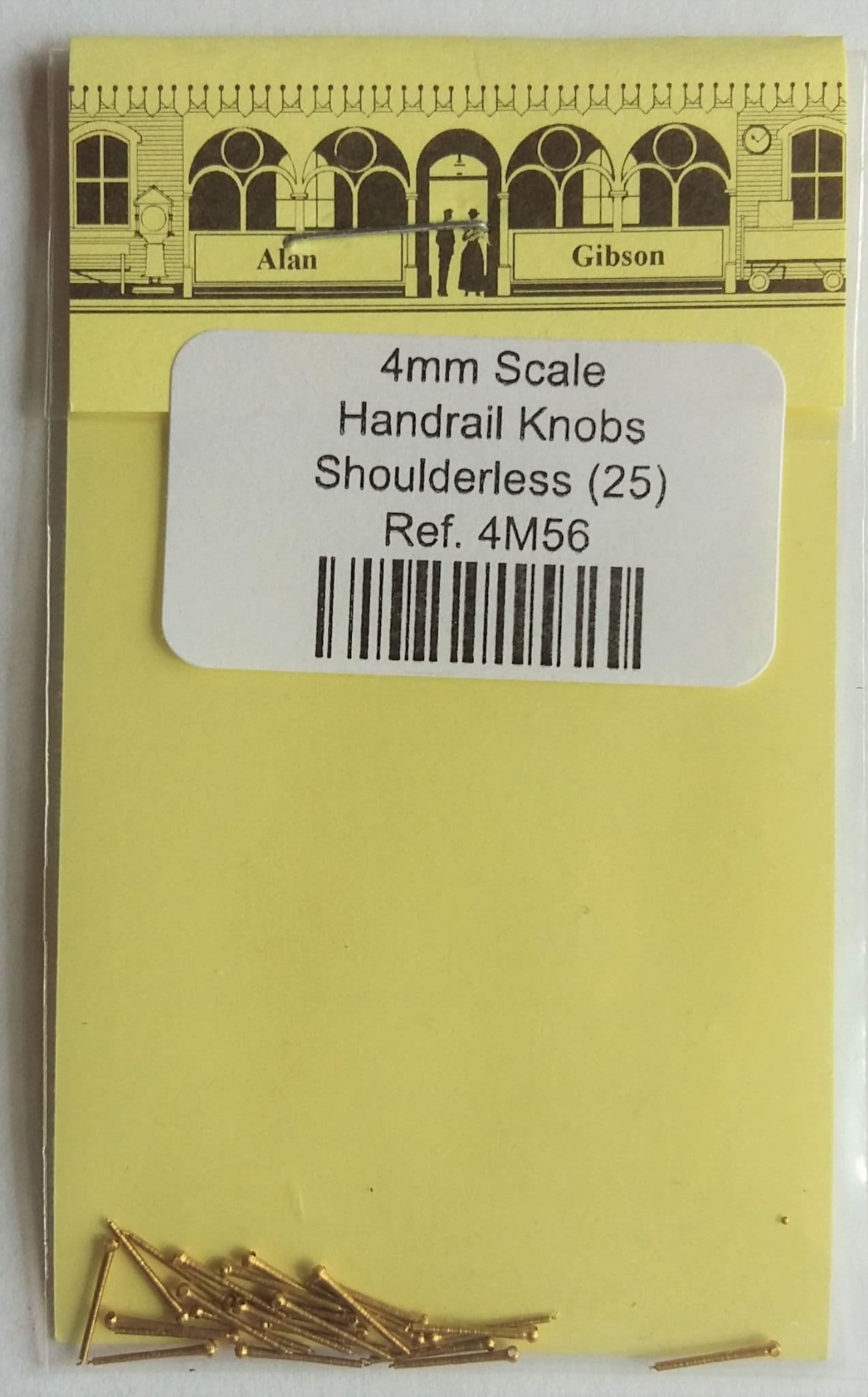 Alan Gibson 4mm Scale Handrail Knobs Shoulderless Part no 4M56