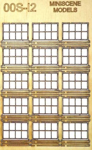Ancorton Models OO Scale Industrial Window Frames Scratch Builders Pack