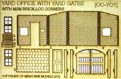 Ancorton Models OO Scale Yard Office with Gates Kit