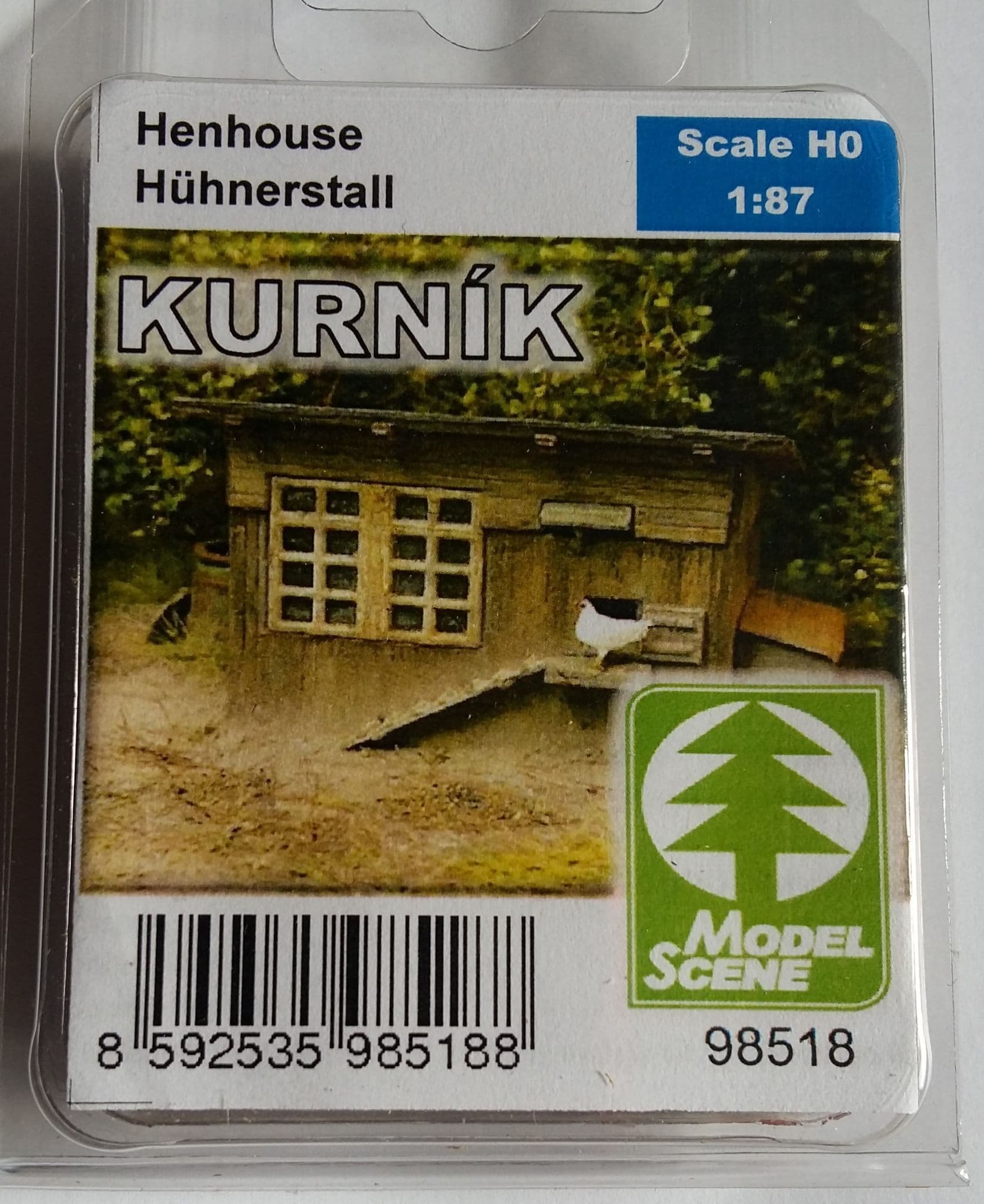 Model Scene 98518 Hen House Kit Scale HO 1 87