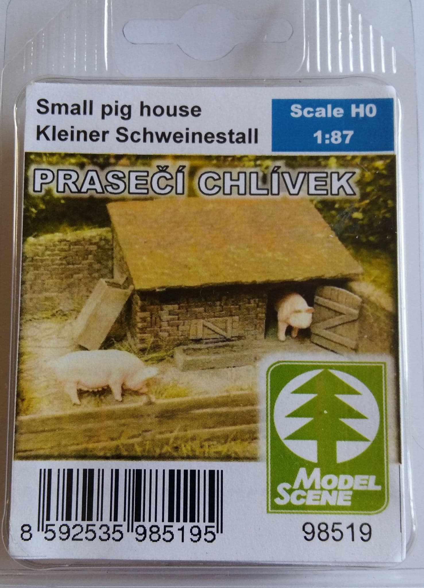 Model Scene 98519 Small Pig House House Kit Scale HO 1 87