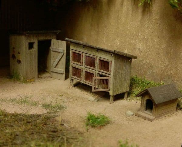 Model Scene 98523 Farm Yard Kit Scale HO 1 87