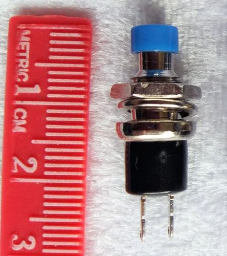 Pack of 5 Blue Momentary Push Button Switches
