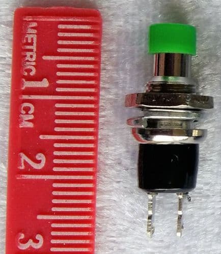 Pack of 5 Green Momentary Push Button Switches