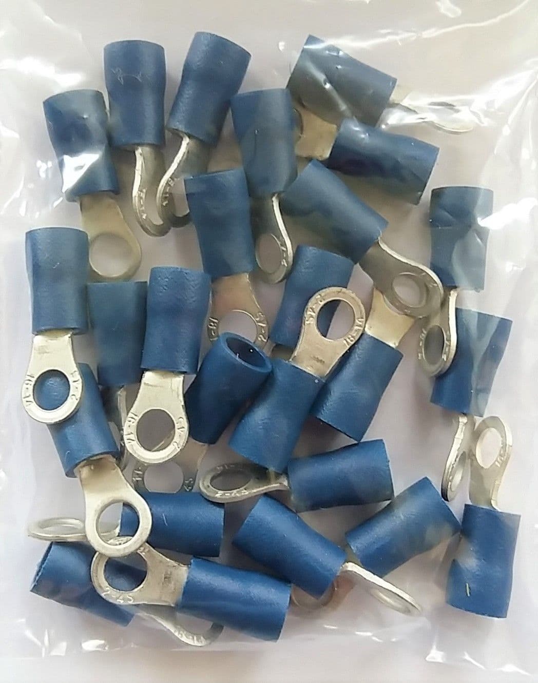 Pre-Insulated Blue 4 3mm Ring Terminals