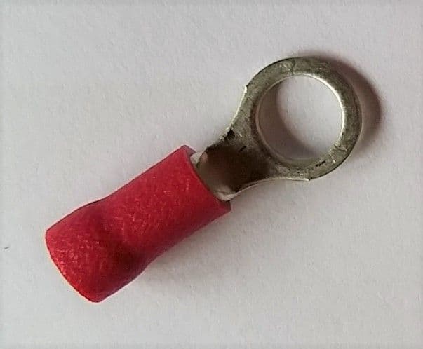Pre-Insulated Red 5 3mm Ring Terminals