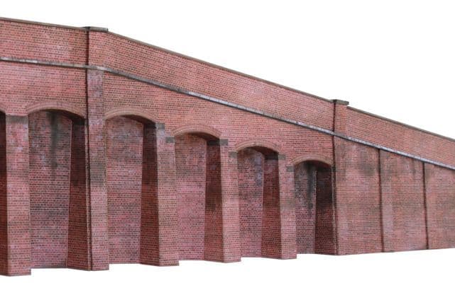 R013a Scalescenes Arched Retaining Walls Card Pack
