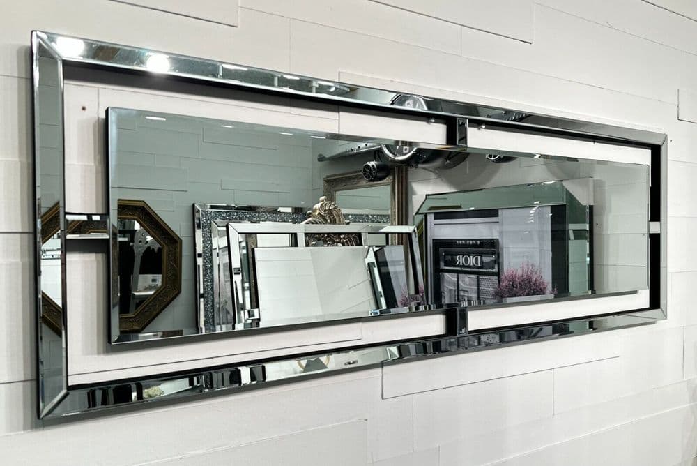 Mirror Glass Contemporary Modern Simple AZTEC Art Deco Wall Mirror ...